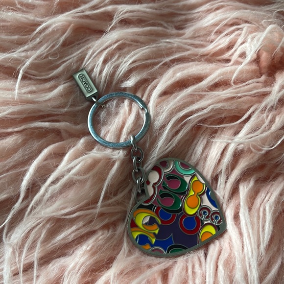Coach | Accessories | Coach Poppy Heart Sign Key Keyring Keychain 92525 ...